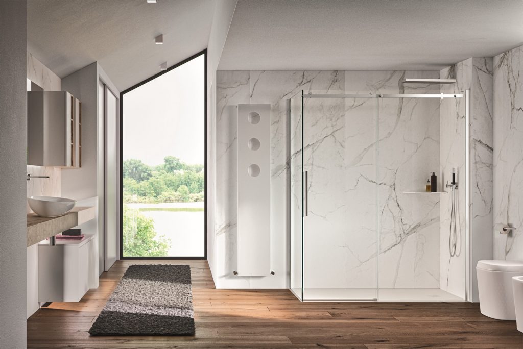 Angular shower enclosure - Relax srl