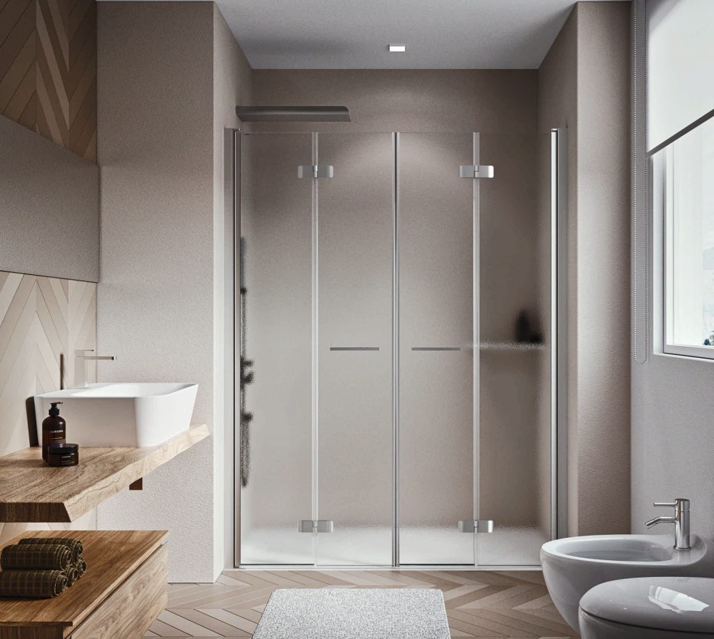 Shower enclosure with folding door - Relax srl