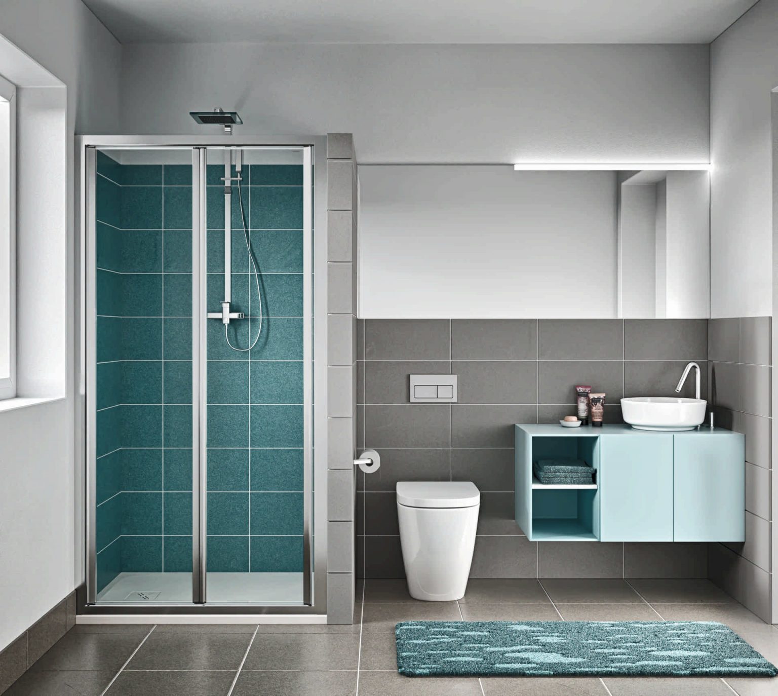 Space-saving shower enclosure - Relax srl